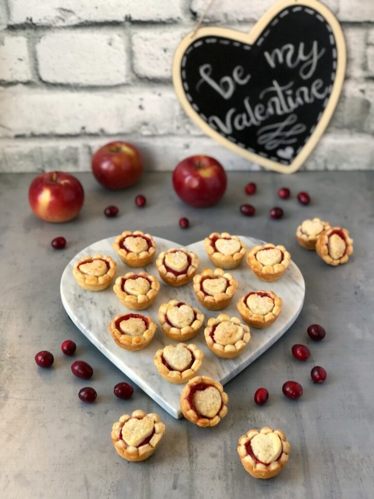 Two-Bite Apple Cranberry Tarts - The Kitchen Fairy