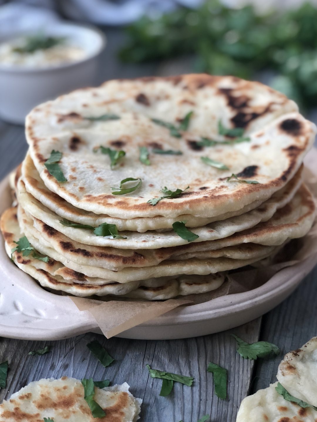 Yogurt Flatbread - The Kitchen Fairy