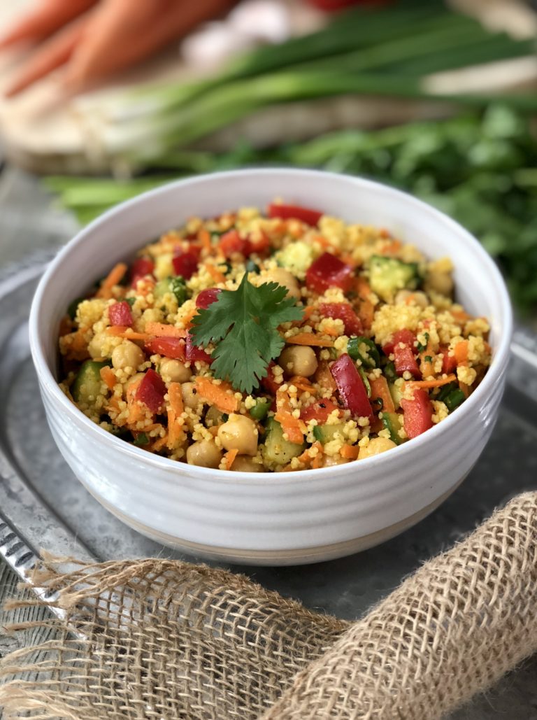 Curried Couscous Salad - The Kitchen Fairy