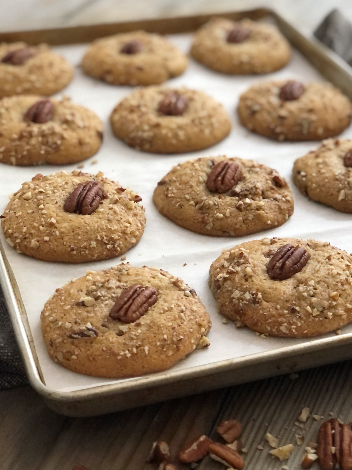 Brown Butter Pecan Cookies - The Kitchen Fairy