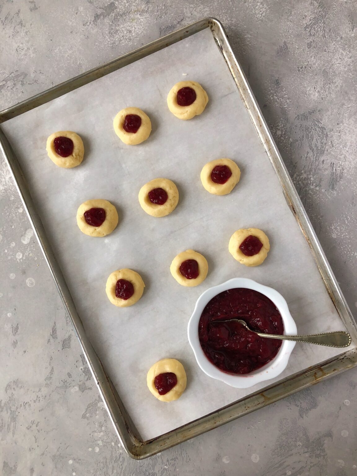 Jam Thumbprint Cookies - The Kitchen Fairy